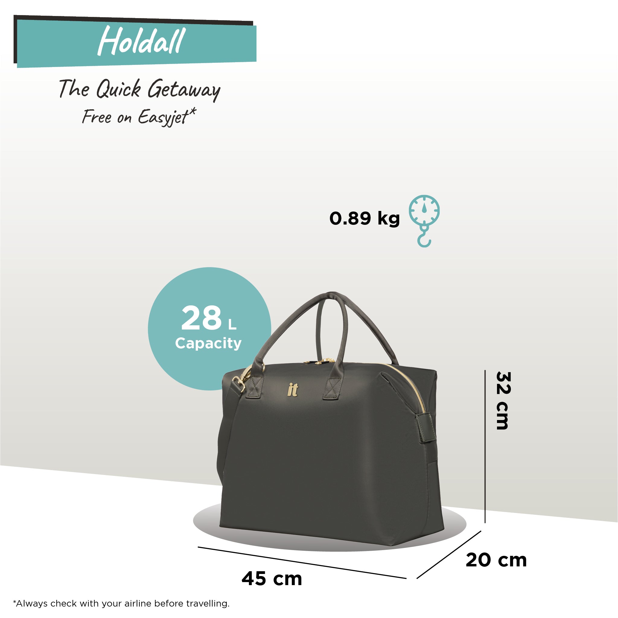 it Luggage | Charmer - Holdall (Olive Night)