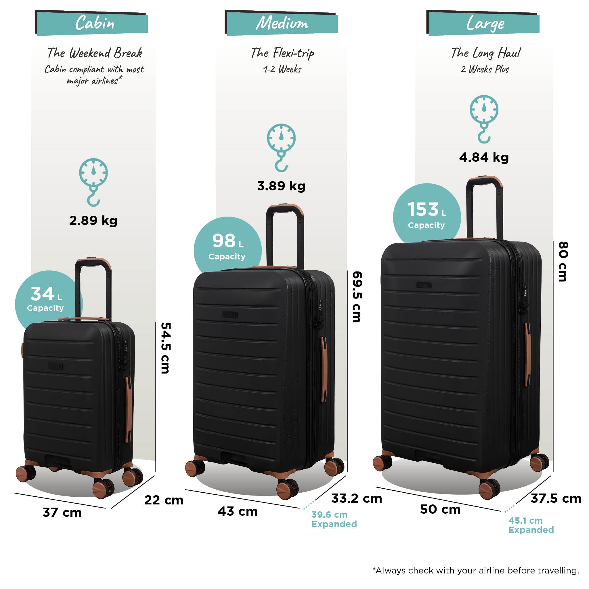 it Luggage | Legion Trunk - Cabin in Black