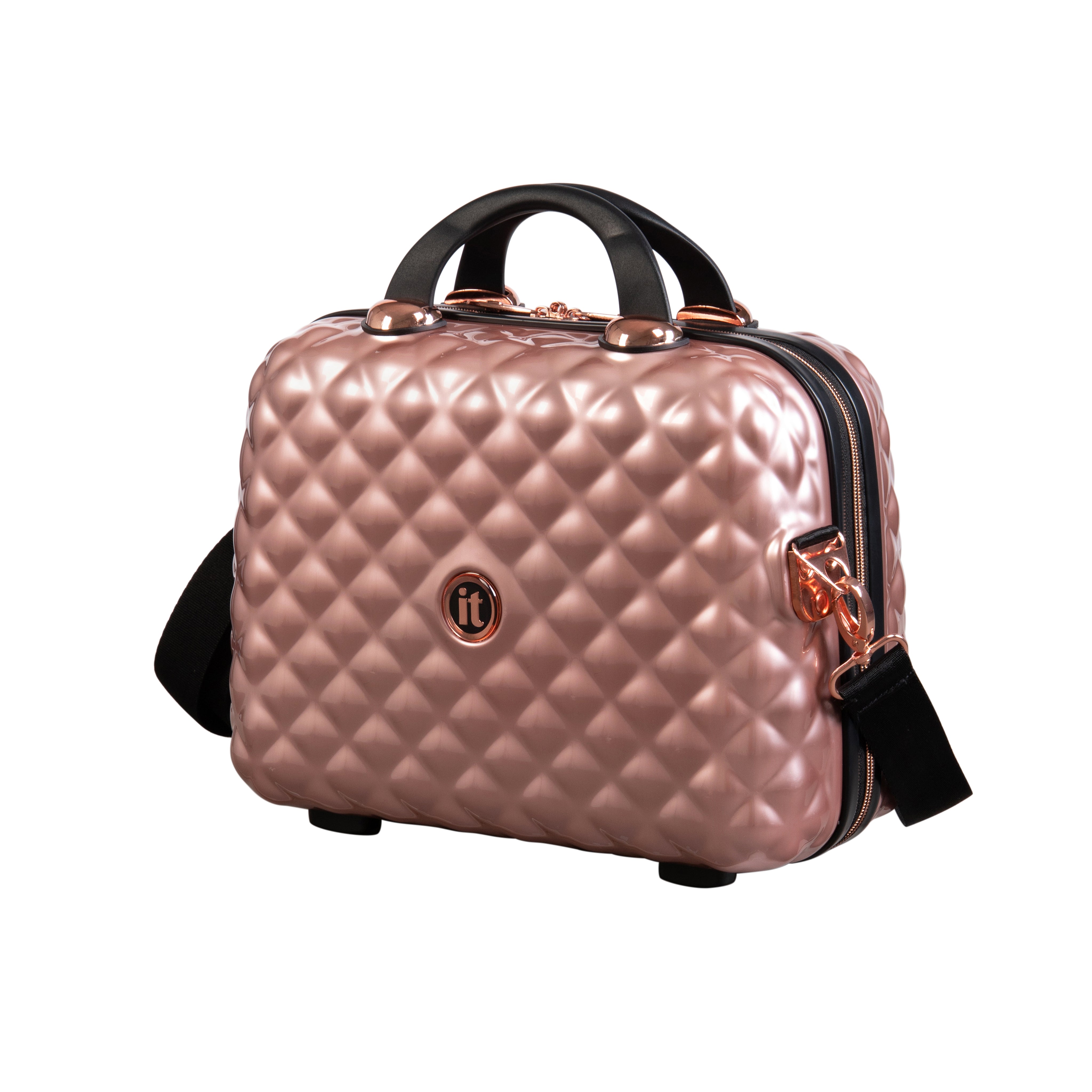 it Luggage | Glitzy - Vanity Case in Metallic Rose Gold